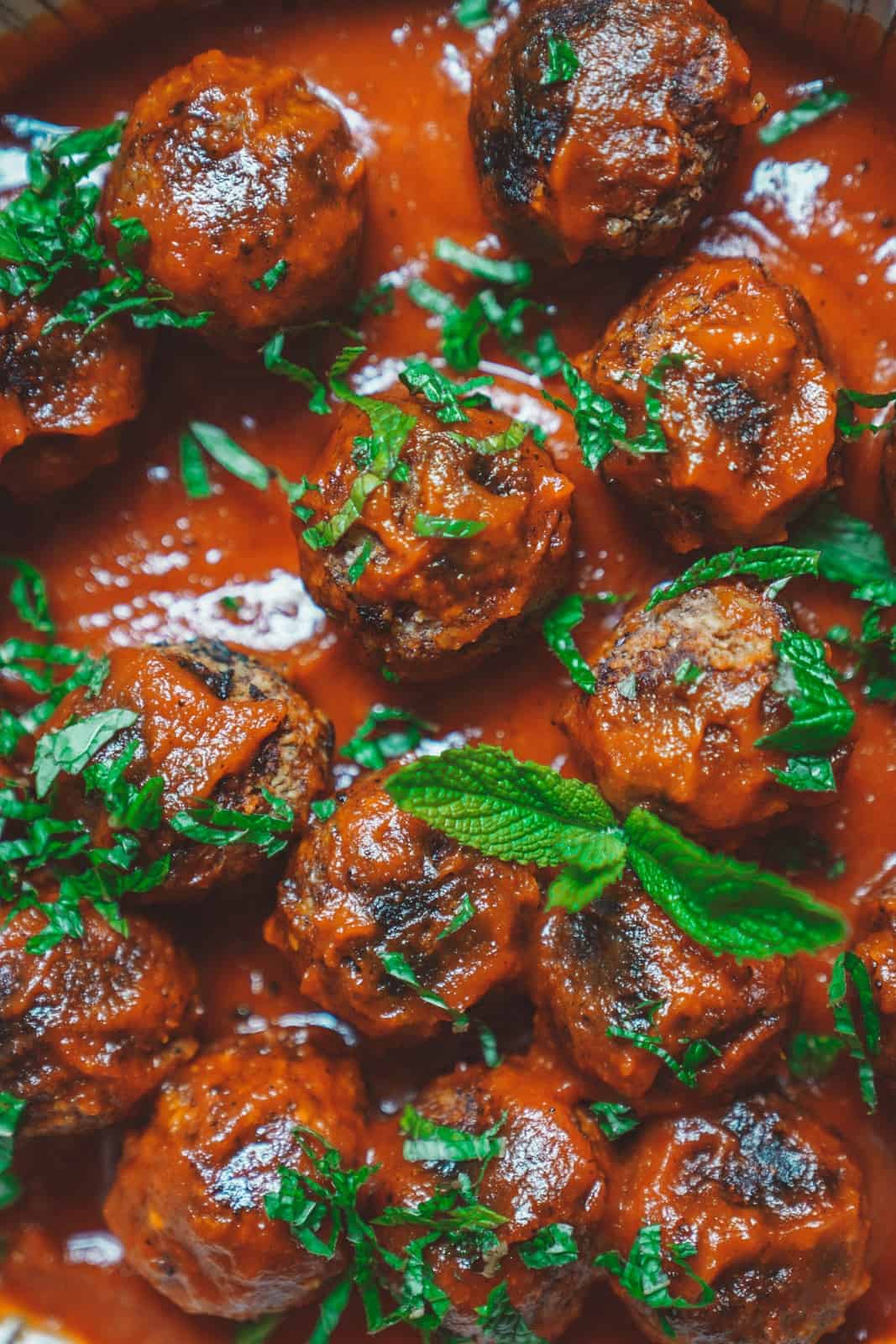Vegan BBQ Meatballs