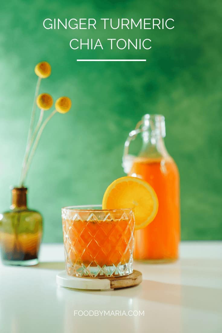 Vegan Turmeric Ginger Chia Tonic