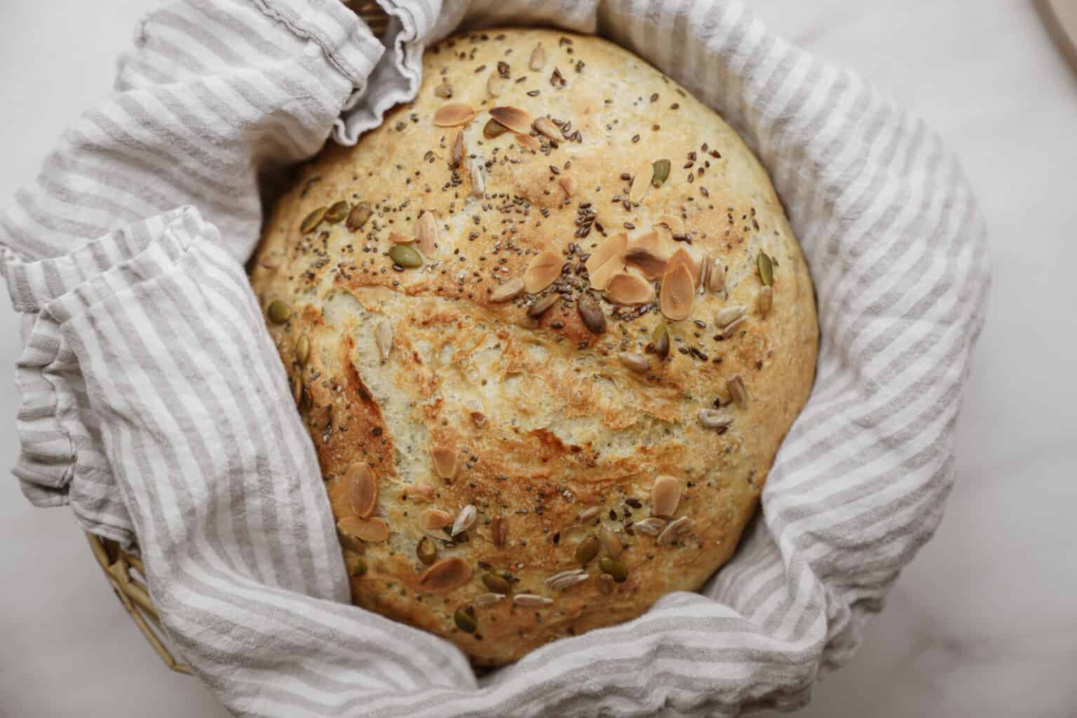Dutch Oven Bread Recipes: Multi-Seed Bread | FoodByMaria Recipes