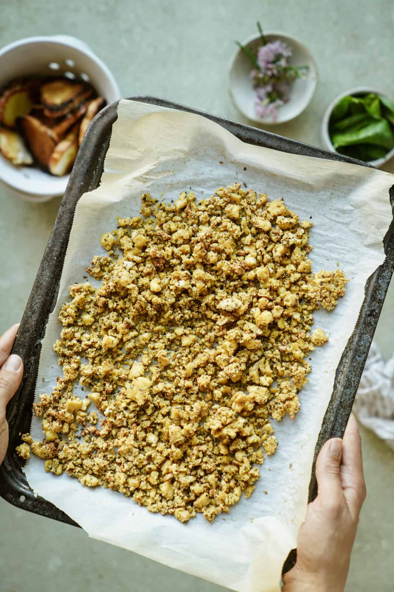 Baked Tofu Crumbles