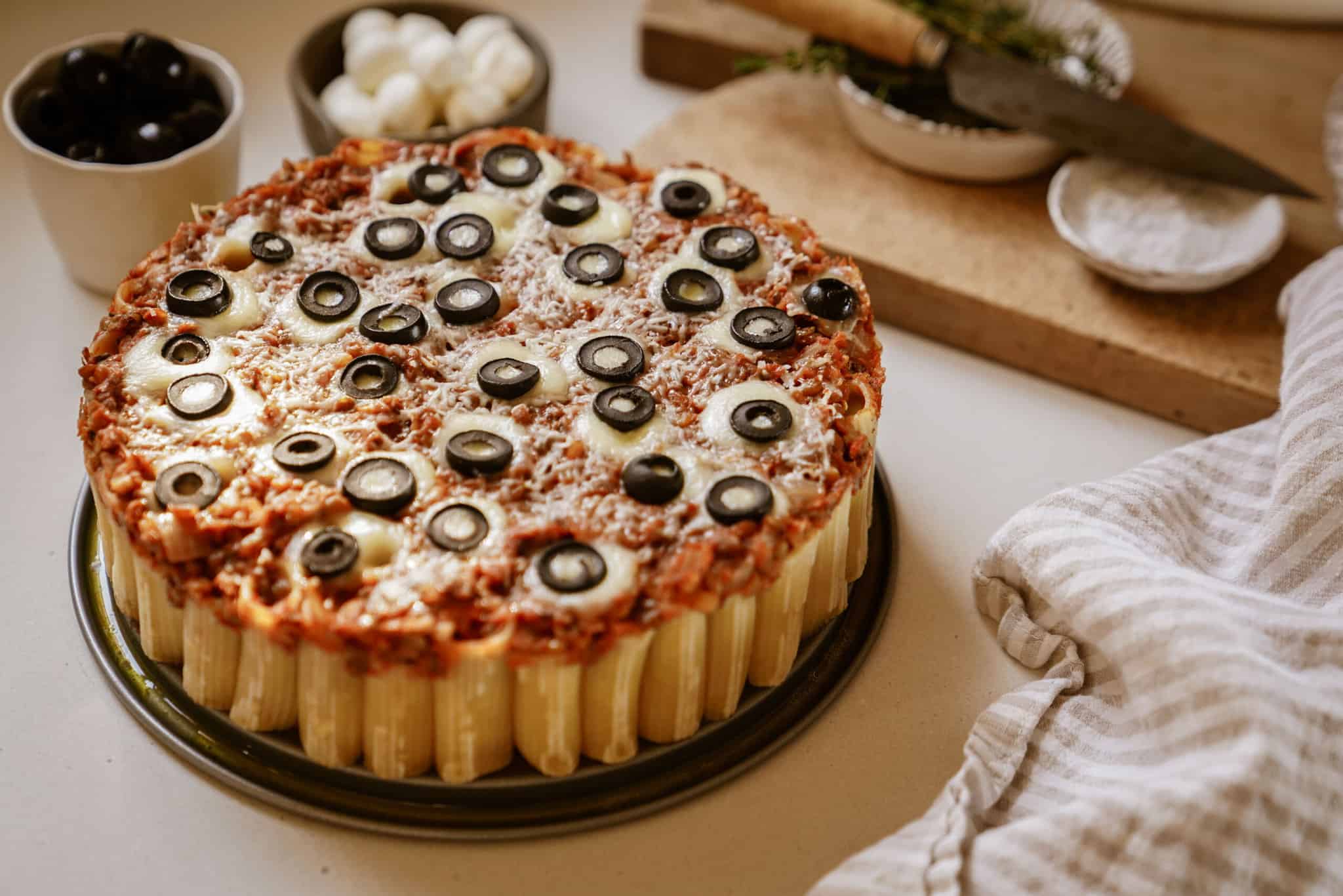 Rigatoni Pasta Pie