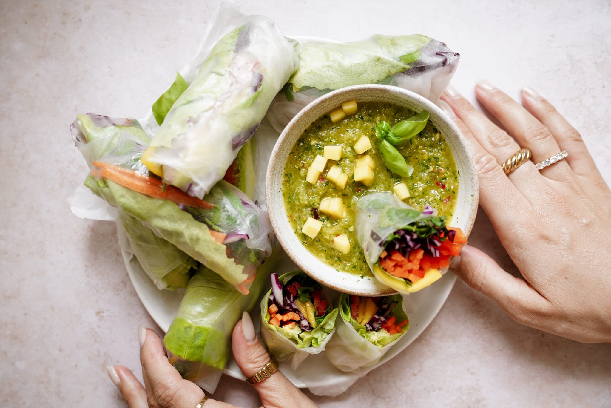 Veggie Spring Rolls | FoodByMaria Recipes