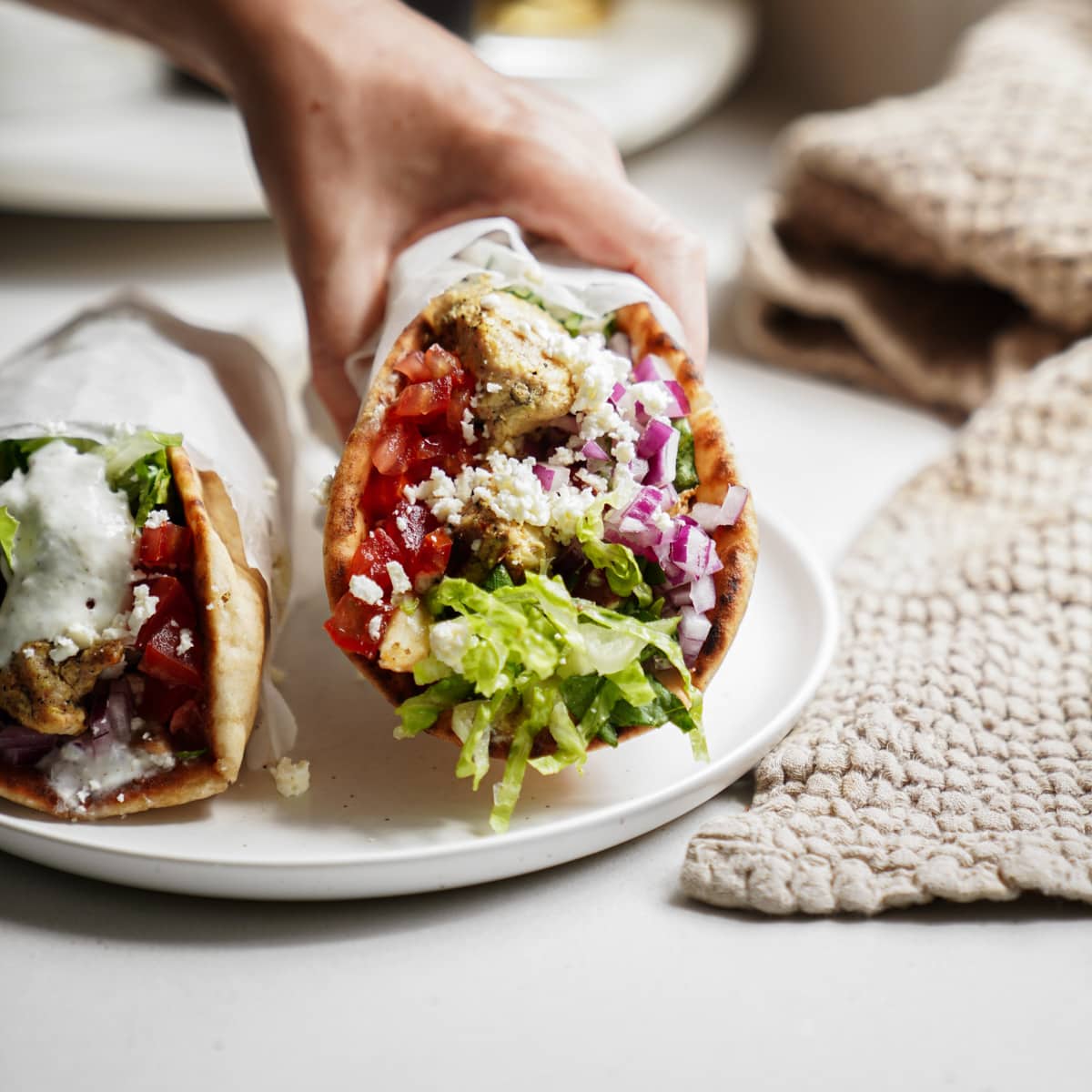 Grilled Chicken Gyros | FoodByMaria Recipes