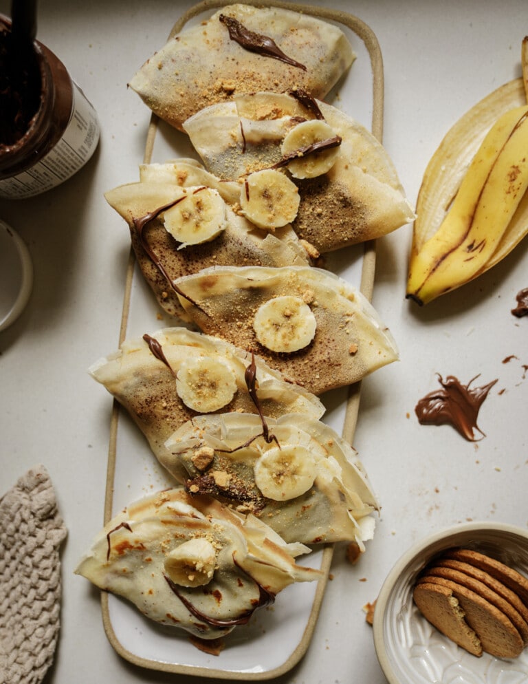 Banana Nutella Crepes - FoodByMaria