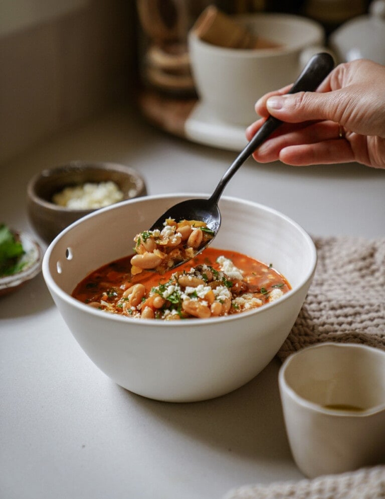 Greek White Bean Soup (Fasolada)