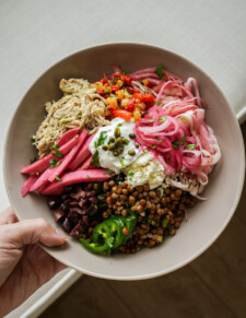 CAVA Bowl with Instant Pot Chicken