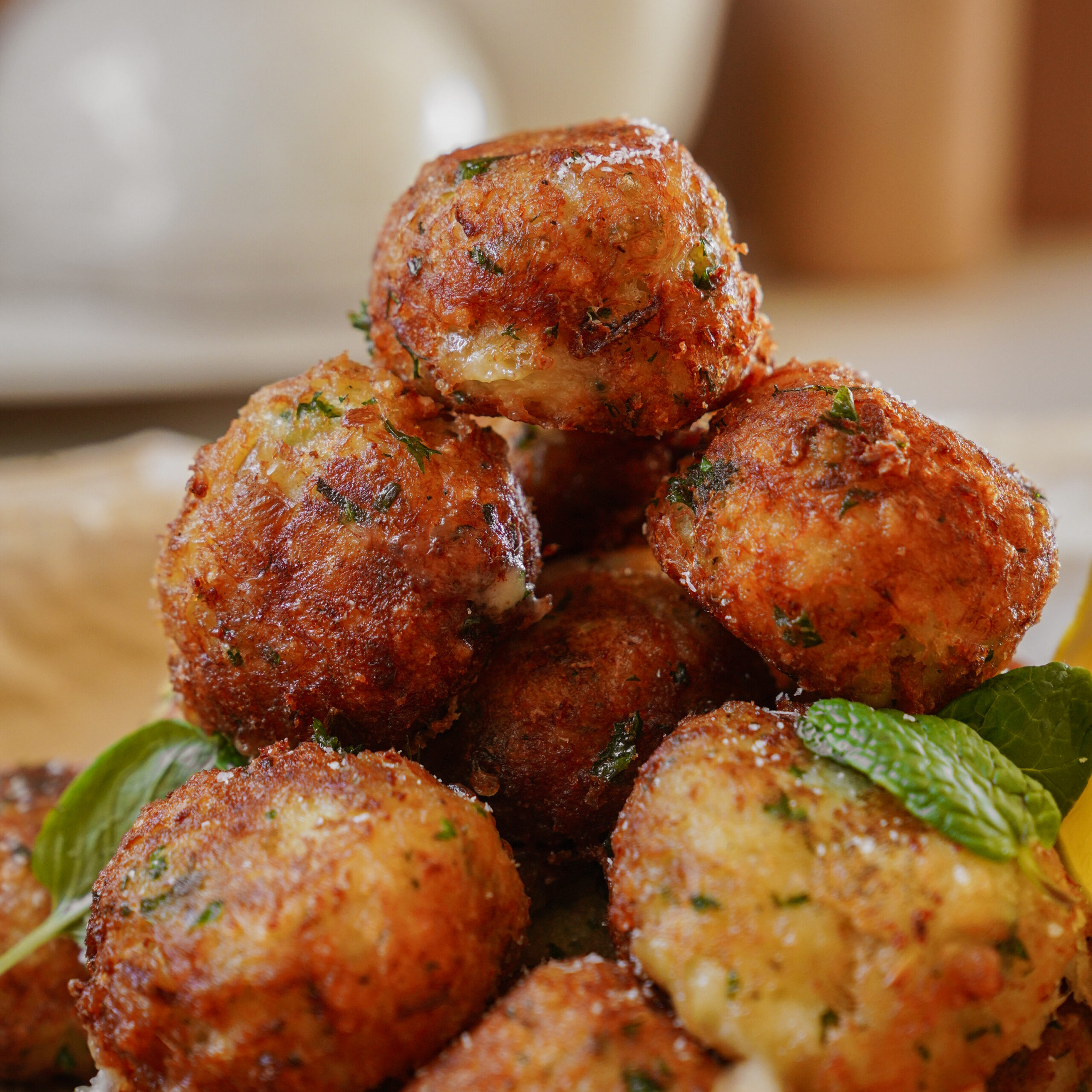 Cheesy Cod Fish Balls
