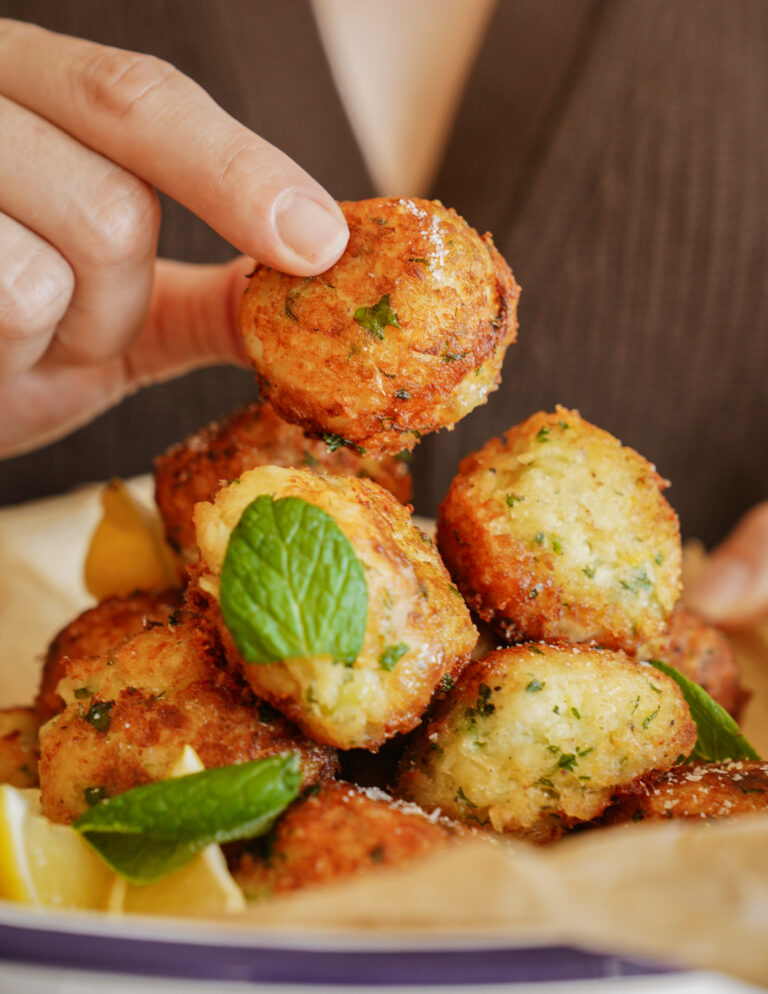 Cheesy Cod Fish Balls