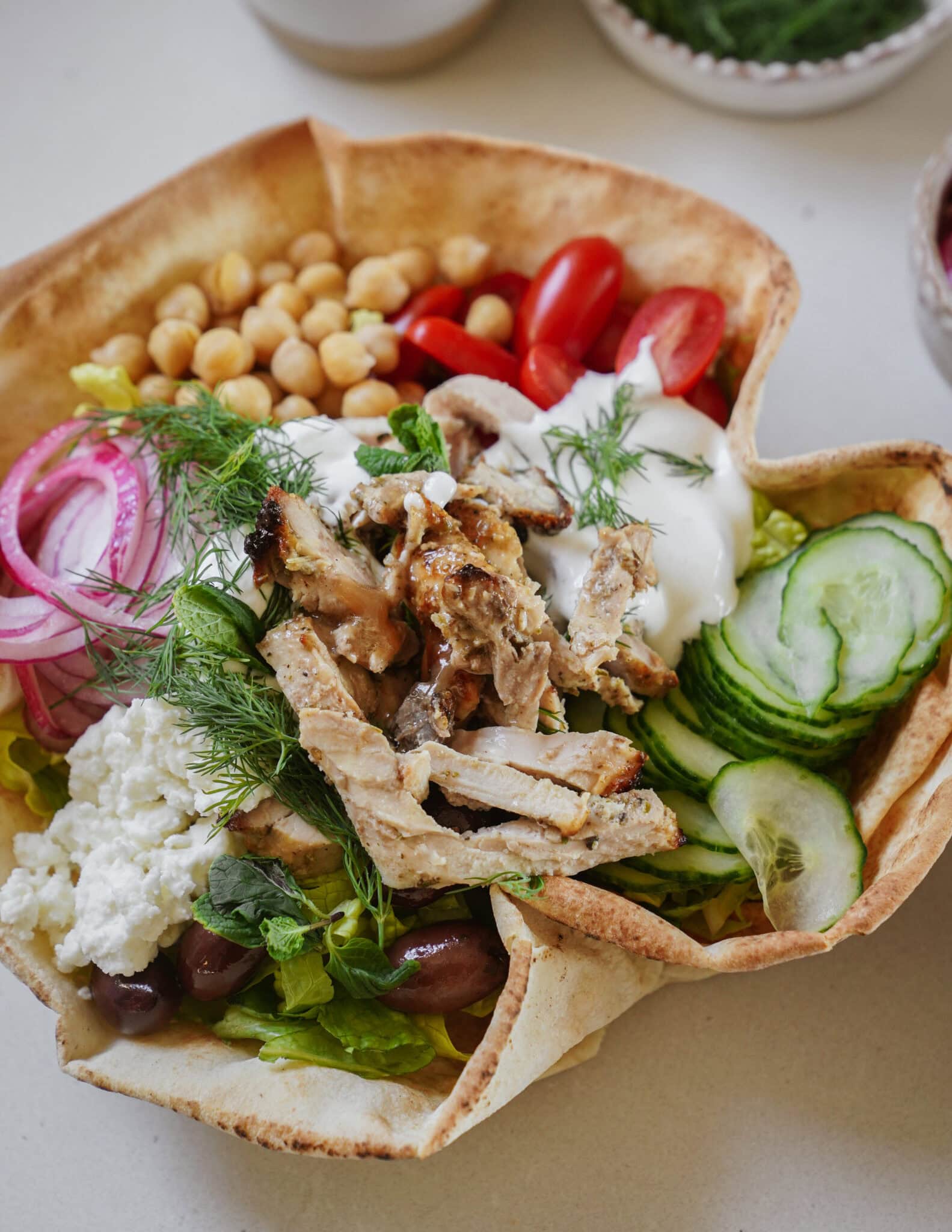 Greek Pita Bowl