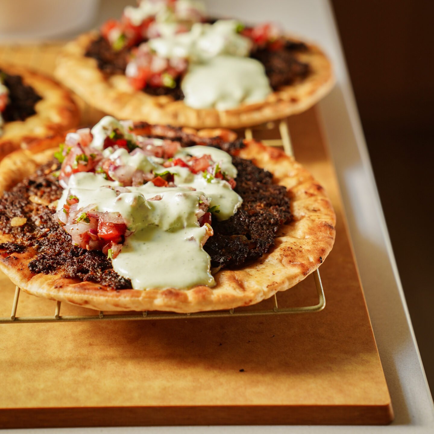 Greek Pita Smash Tacos