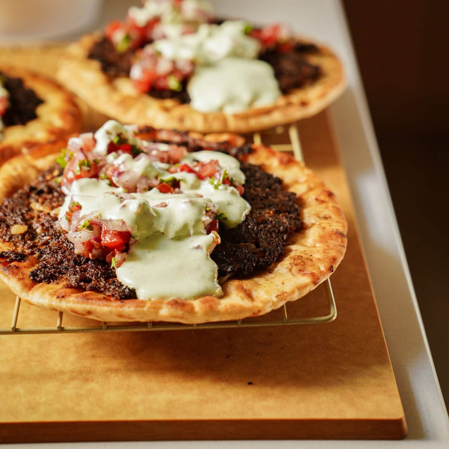 Greek Pita Smash Tacos